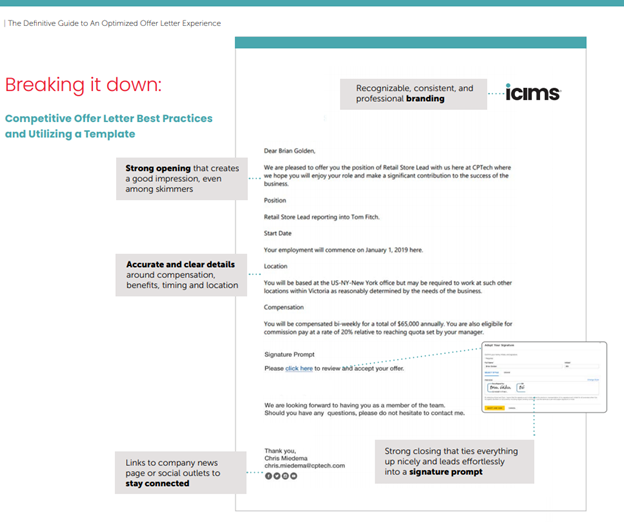 Offer letter checklist: What to include & how to improve the process ...